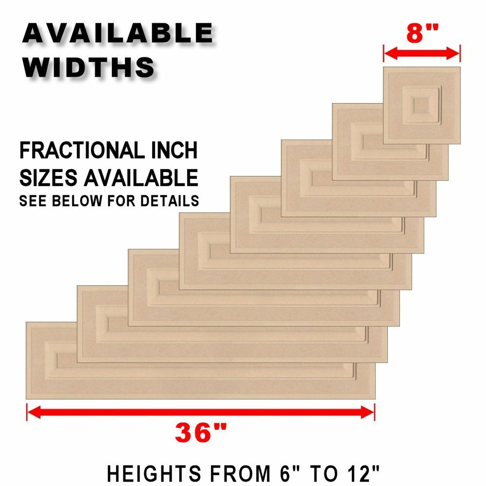 Unfinished MDF Square Raised Panel Drawer Fronts | eBay