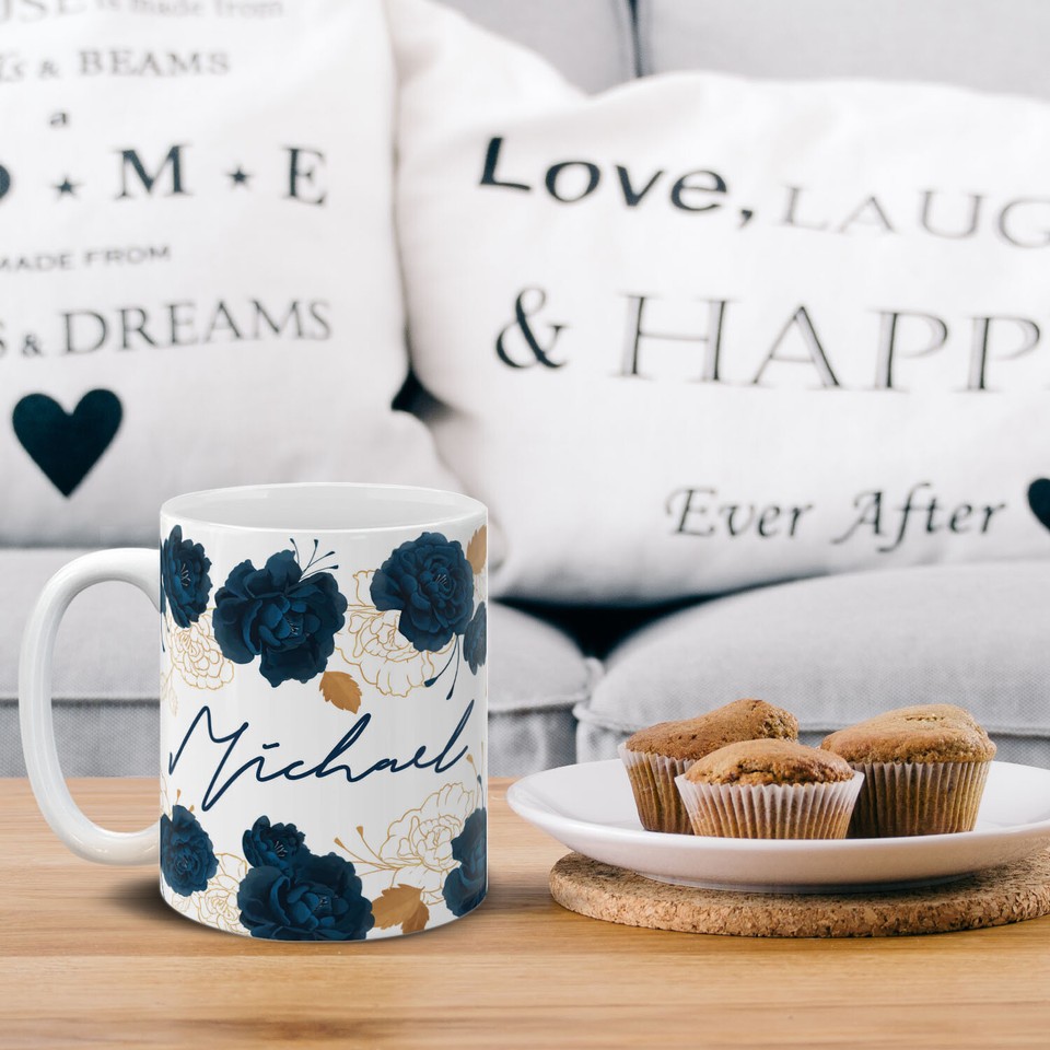Personalized Name Mug Custom Text Tea Coffee Gift Ceramic Cup W ...
