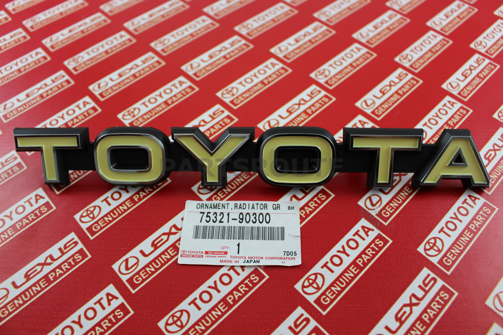 Toyota Land Cruiser FJ40 BJ40 FJ45 OEM Front Grille Panel Emblem Plate ...