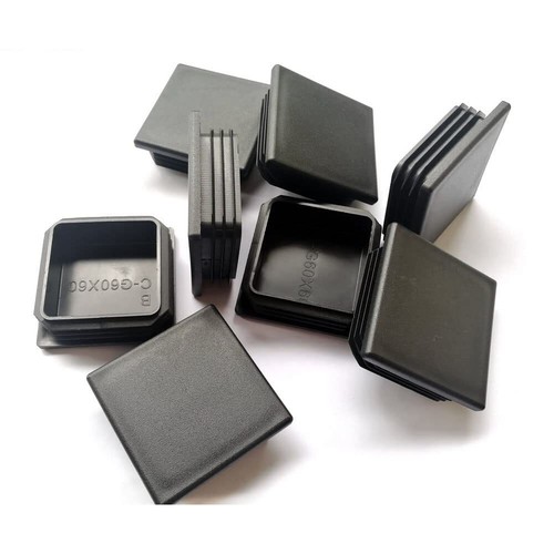 8 Pack 2 3/8 Inch 60mm Square Plastic Plugs Insert End Caps for Square ...