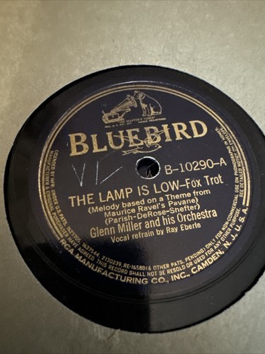 Lot Of 10 GLENN MILLER 78 RPM Records On Bluebird, All V+ Or Better ...