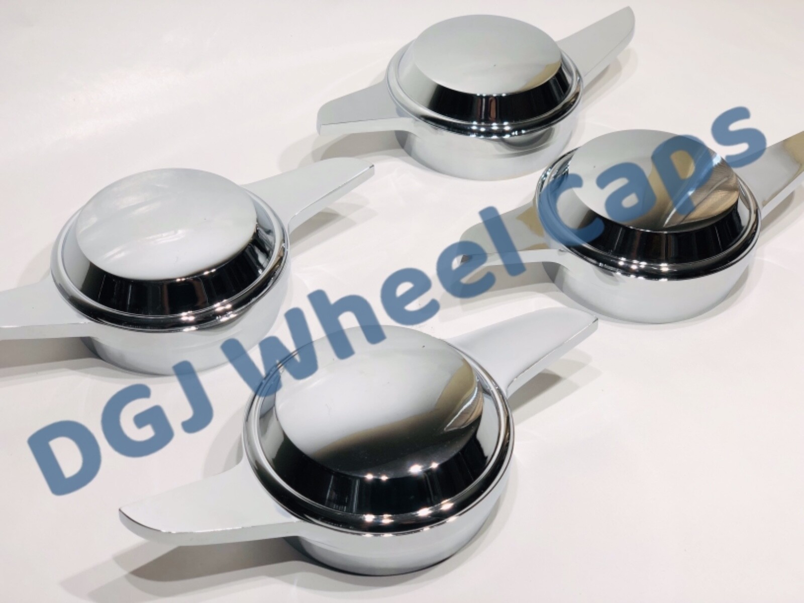 2 Bar Chrome Dome Smooth Knock-Off Spinners for Lowrider Wire Wheel ...