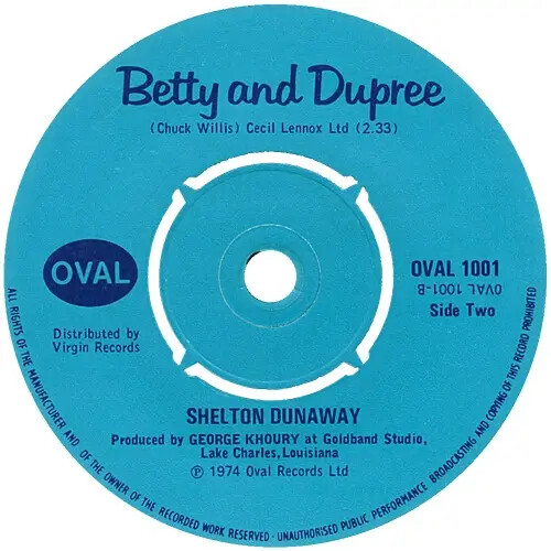 Johnnie Allan / Shelton Dunaway Promised Land / Betty And Dupree oval ...