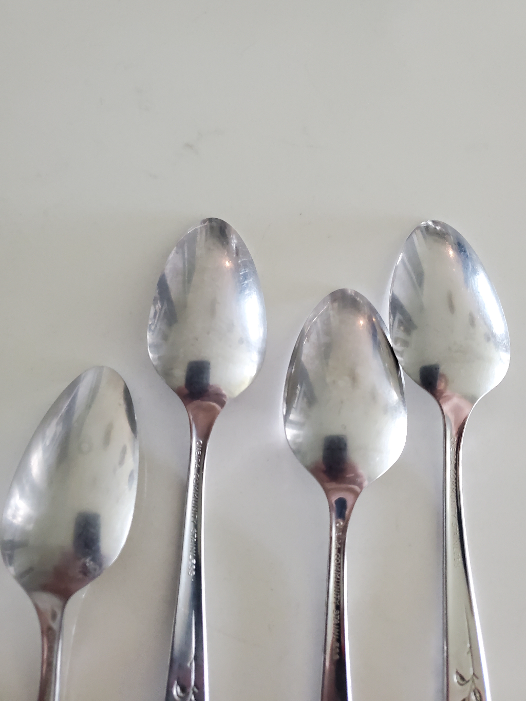 Oneida Community MORNING Rose Set 4 teaspoons | eBay