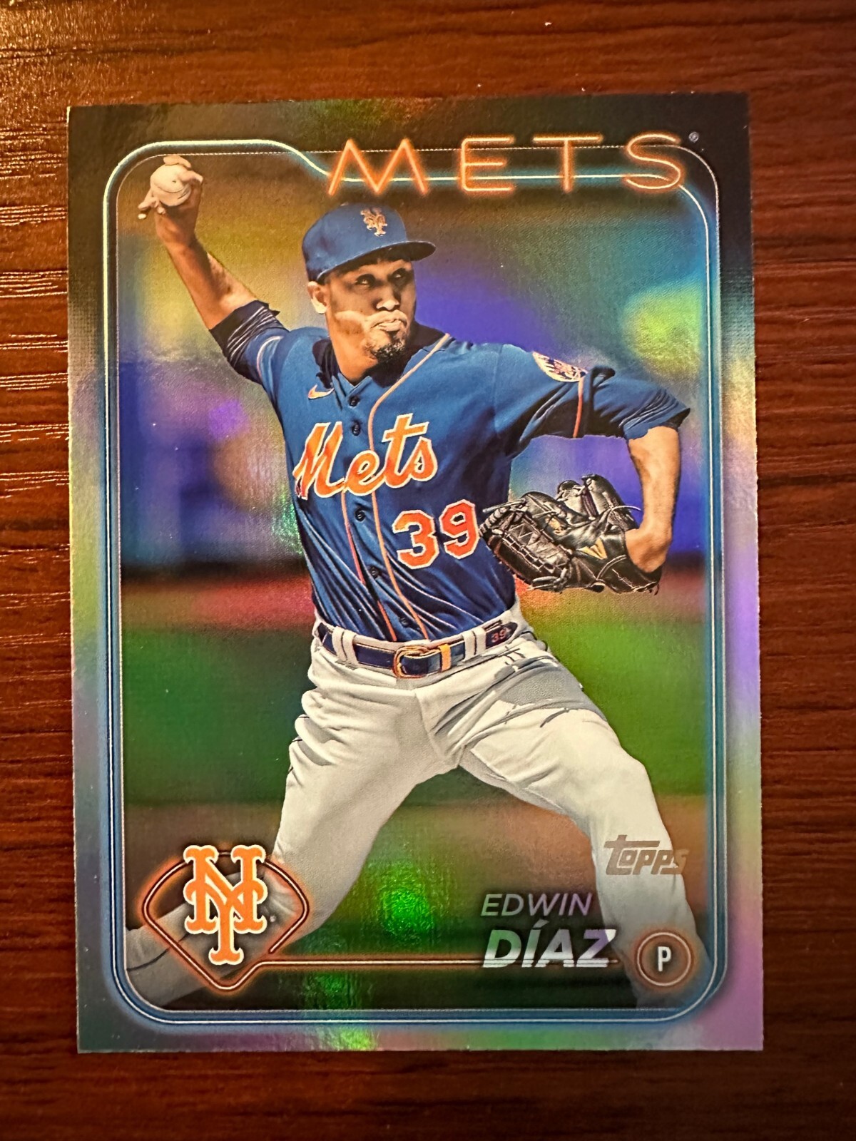 2024 Topps Series 1 Edwin Diaz #120 Rainbow Foil Mets | eBay