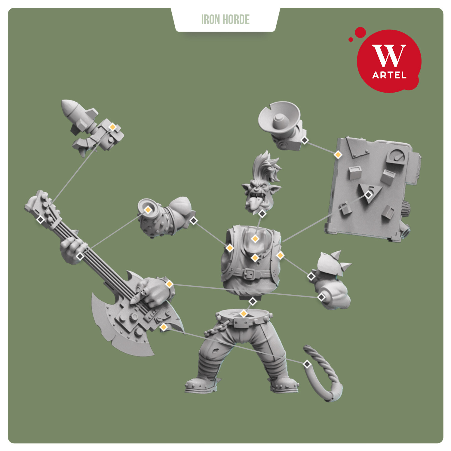 Bzhum Krusha - Artel Ork Warboss Boyz Big Mek Shokk Attack Gun Lootas ...