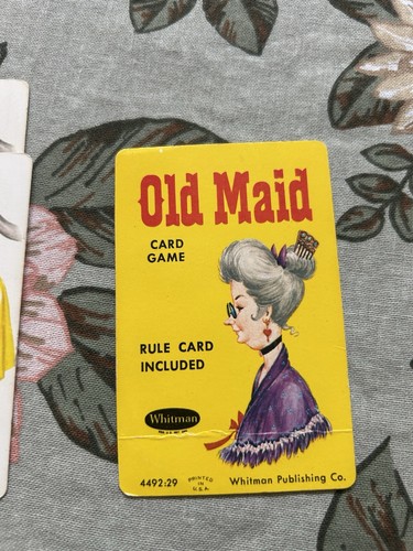 Vintage Old Maid Card Game 1960's by Whitman #4492 set Complete | eBay