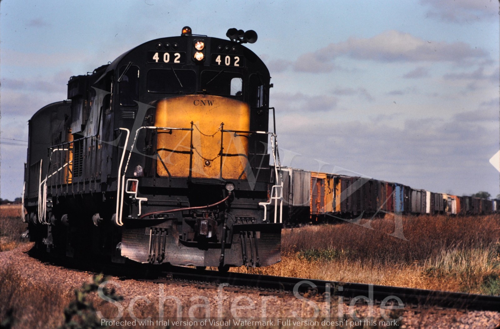 Original Slide CNW Alco C425 Century at Janesville MN Oct 1979 | eBay