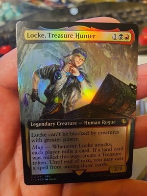 MTG - Locke, Treasure Hunter Extended Art - Commander: FINAL FANTASY ...