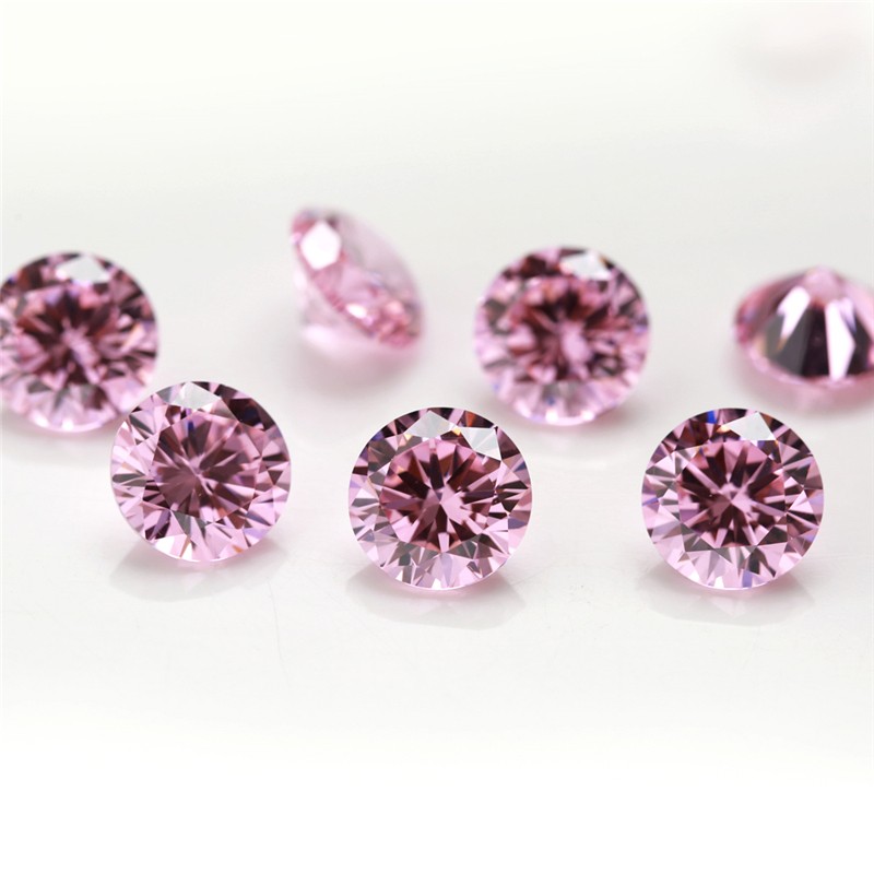 Size 1.0mm~10.0mm 5A Round Loose Cubic Zirconia Stones Mix 15 Colors CZ ...