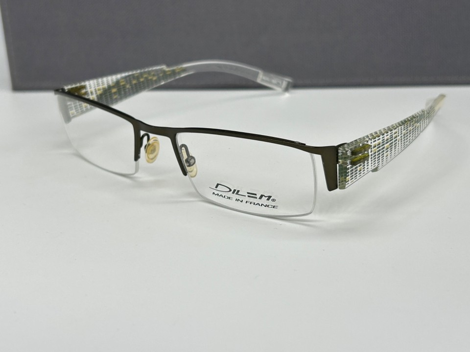 Dilem Eyeglasses Frames men woman Green Olive Large Interchangeable ...