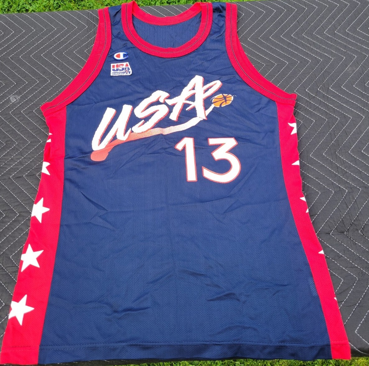 Vintage Shaquille O'Neal Team USA Champion jersey Size 44 (L) | eBay