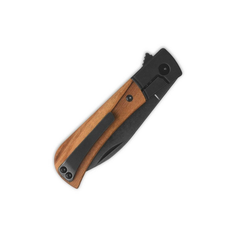 FINCH KNIVES OLIVE WOOD BLACKWASH PIPELINE FLIPPER 154CM BLADE PL206 | eBay