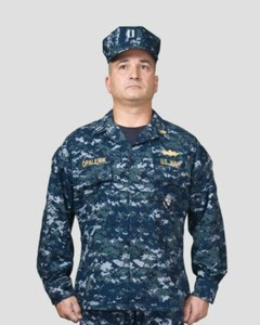 USN US NAVY NWU TYPE 1 BLUE DIGITAL CAMO BLUEBERRY JACKET BLOUSE TOP ...