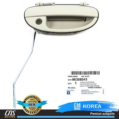 GENUINE Exterior Outer Door Handle FRONT RIGHT OEM 99-02 Daewoo Nubira ...