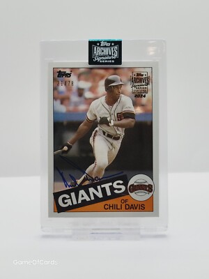 2024 Topps Archives Signature Series CHILI DAVIS On-Card Auto Autograph ...