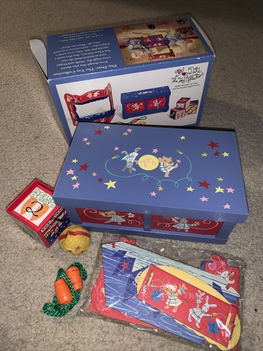 MUFFY PLAYDATE TOY COLLECTION WOODEN TOY CHEST W/ TOY SET & PUPPET ...