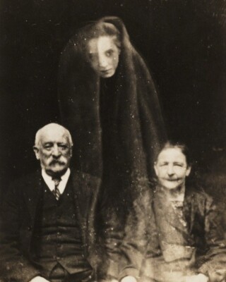 Ghost Communicator, Hunter, Couple with Ghost Seance Ectoplasm 8"x 10 ...
