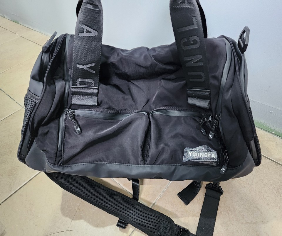 YoungLA Model 741 Hybrid Duffle Backpack Black New | eBay Australia