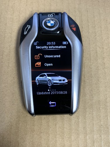 BMW LCD Touchscreen Display 4 Button Smart Key Fob OEM TESTED | eBay