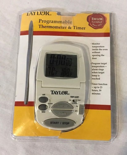 Taylor Programmable Thermometer & Timer For Oven Or Grill | eBay
