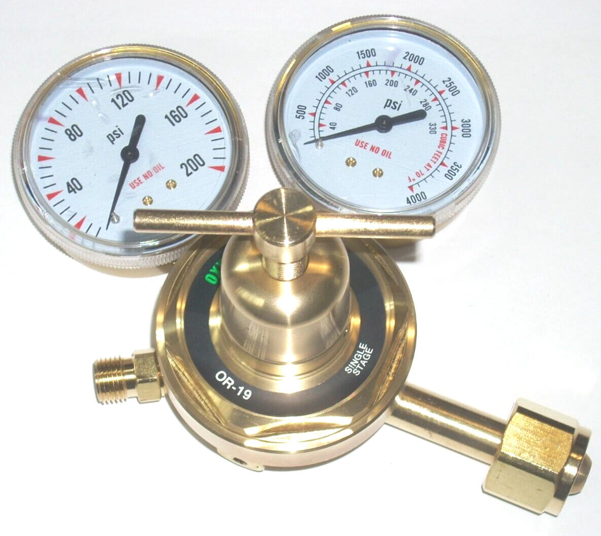Oxygen Regulator OR-19 for Gas Cutting & Welding w 2 1/2" Gauges CGA ...