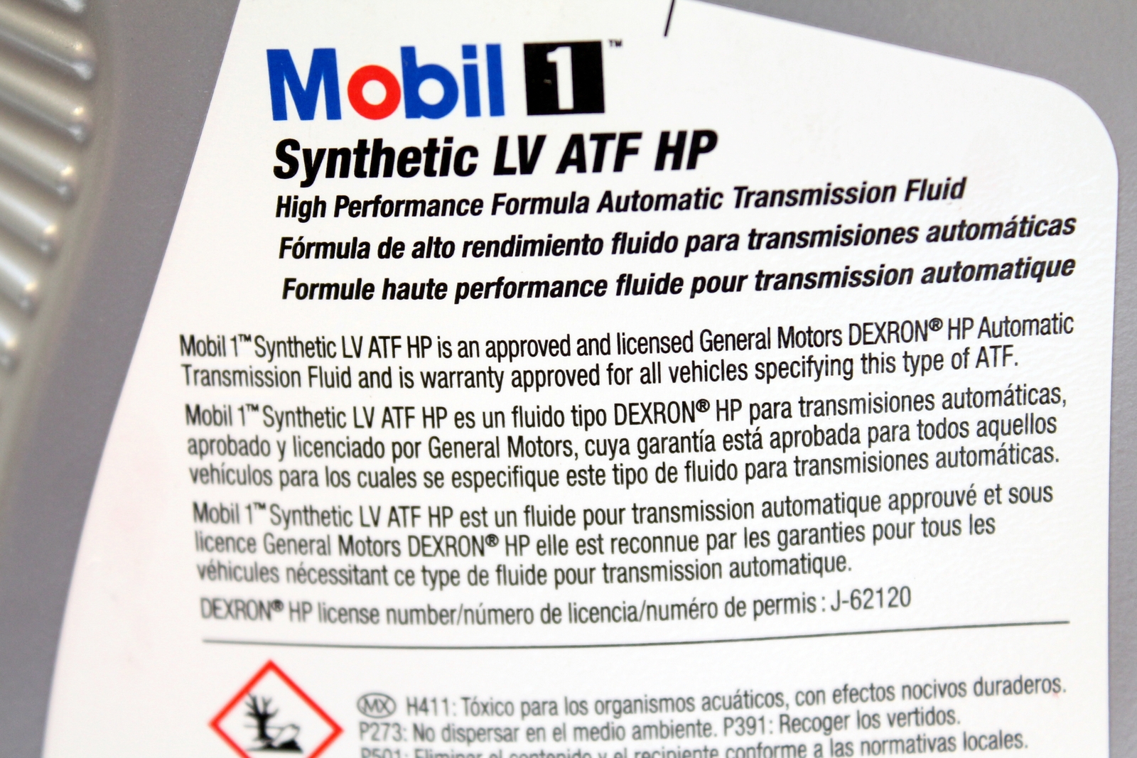 Mobil 1 Synthetic LV ATF Getriebeöl Automatikgetriebe Öl Dexron HP ...