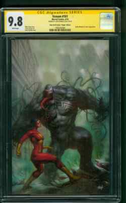 Venom 161 CGC SS 9.8 Lucio Parrillo vs Spider Woman Holy Grail Virgin ...