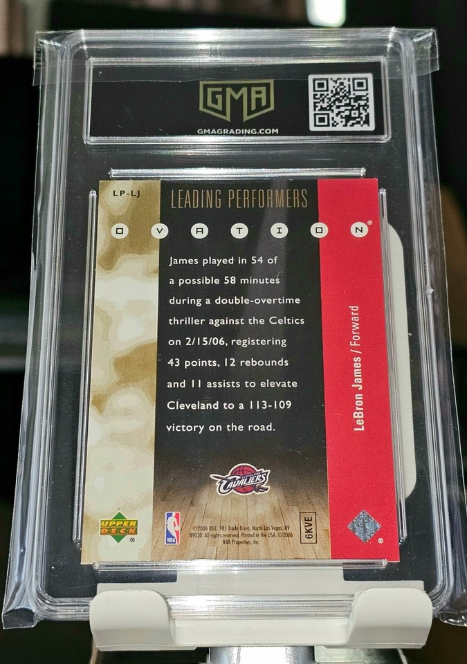 2006-07 Upper Deck Ovation Lebron James #LJ Leading Performance GMA10 ...