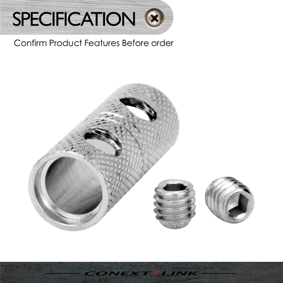 2 x Wire Coupler Terminal Butt Connector 4 AWG GA Gauge Joiner Barrel ...