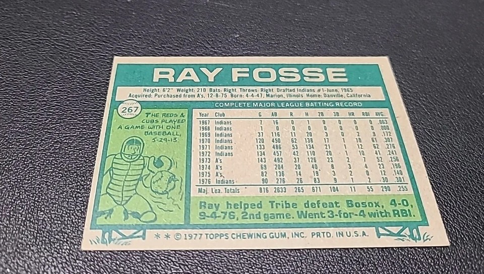 1977 Topps - #267 Ray Fosse | eBay