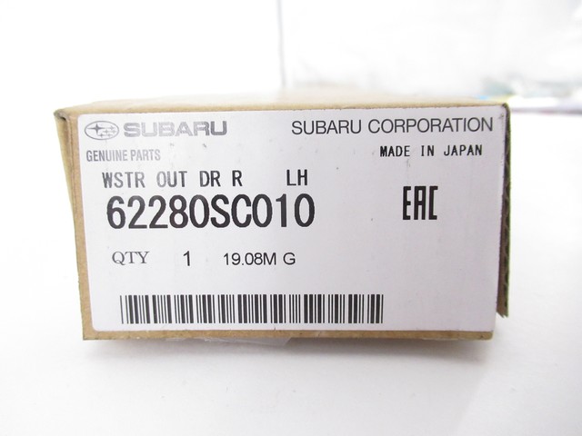 Genuine Subaru Forester Belt Weather-strip 62280SC010 for sale online ...