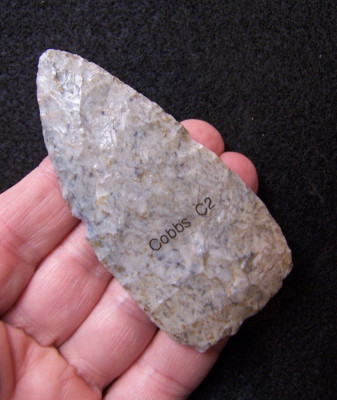 NICE AUTHENTIC HARRODSBURG CHERT COBBS BLADE FROM MARSHALL CO ...
