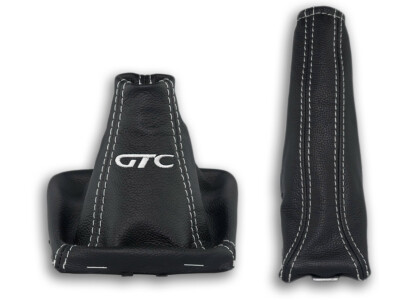FOR OPEL ASTRA H GEAR BOOT + E BRAKE GAITER LEATHER EMBROIDERY GTC ...