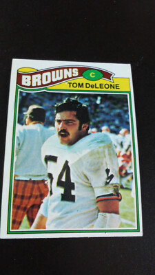 FREE SHIPPING-Tom DeLeone-1977 Topps Football-nr.mint/7-no.283-Browns ...