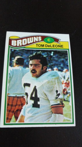 FREE SHIPPING-Tom DeLeone-1977 Topps Football-nr.mint/7-no.283-Browns ...