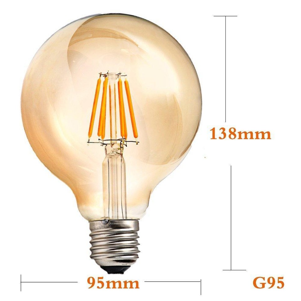 Antique Style Edison Vintage LED Light Bulbs A+ Industrial E27/E14 Lamp ...