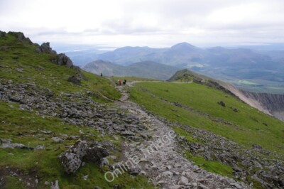 Photo 6x4 Bwlch Main Gwastadnant Path down the SW ridge of Snowdon / Yr ...