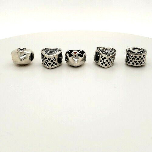 Disney Pandora 925 assorted Mickey and Minnie Mouse Heart slide bead ...