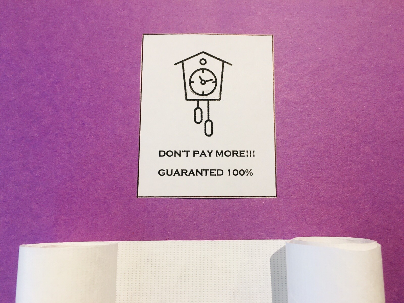 Cuckoo Clock Recovery Paper Bellow Roll 2”x 60” w/ Instruction (100% ...