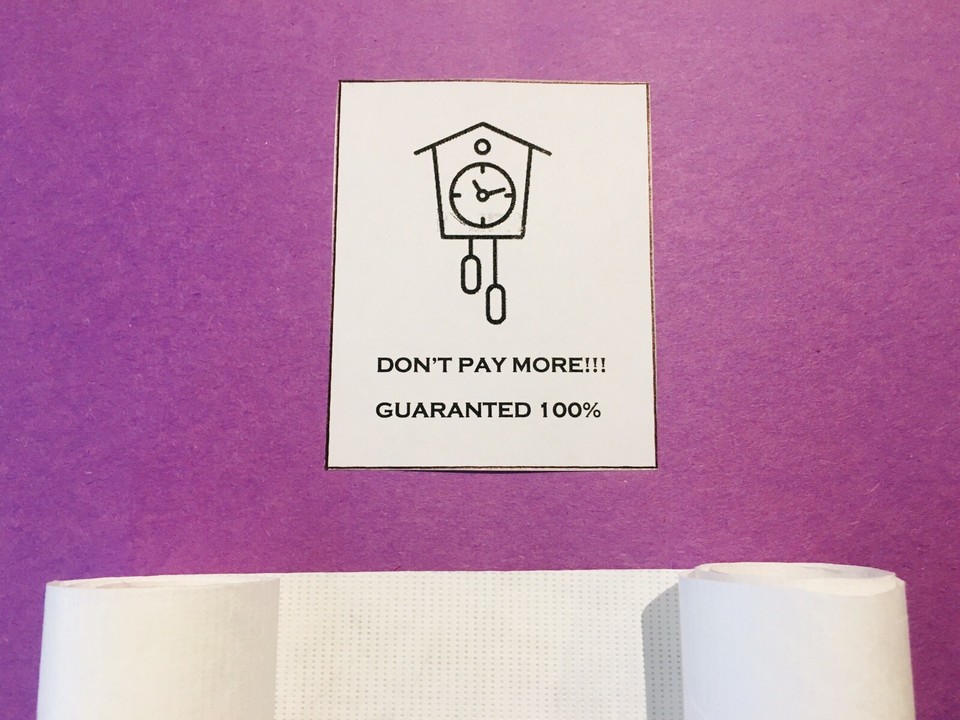 Cuckoo Clock Recovery Paper Bellow Roll 2”x 60” w/ Instruction (100% ...