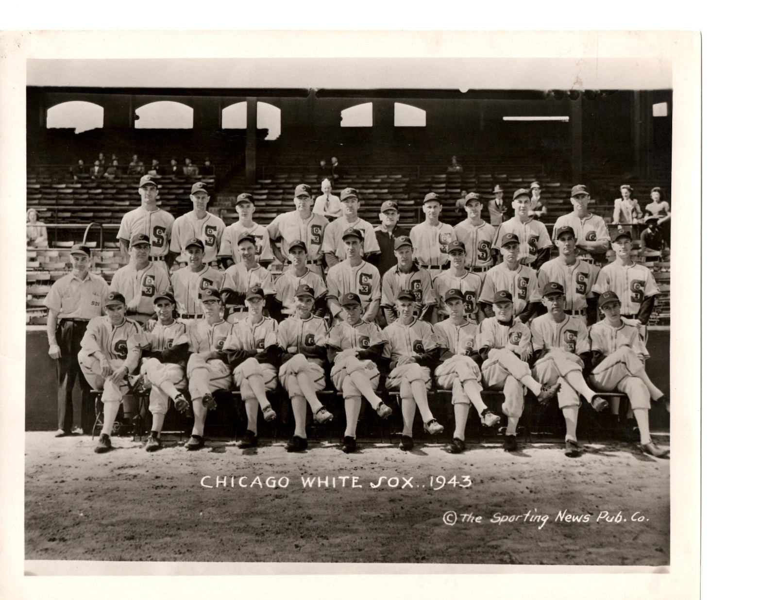 1943 CHICAGO WHITE SOX TEAM 8X10 PHOTO CUCCINELLO HOF BASEBALL MLB USA ...