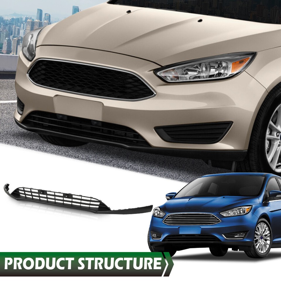 Fit For 2015-2018 Ford Focus Front Bumper Lower Valance Panel Grill ...