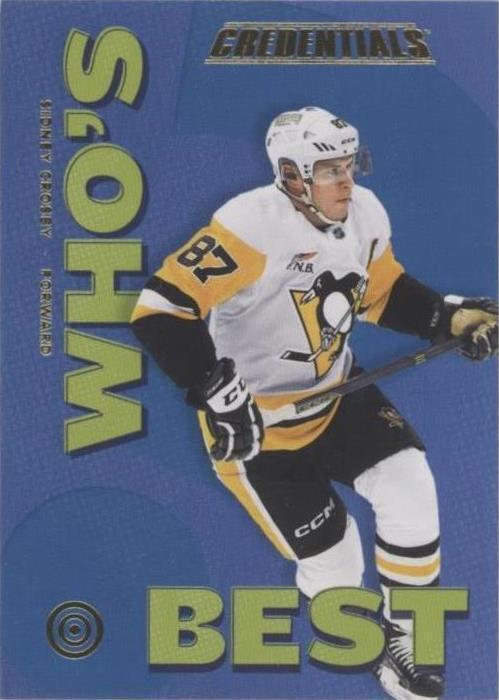 2023-24 Upper Deck Credentials - Who's Best? Forwards Sidney Crosby #WB ...