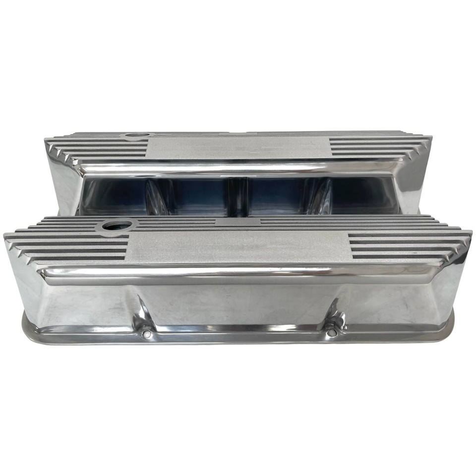 Ford FE Tall Polished Valve Covers - Long Plate - CUSTOM - Aluminum ...