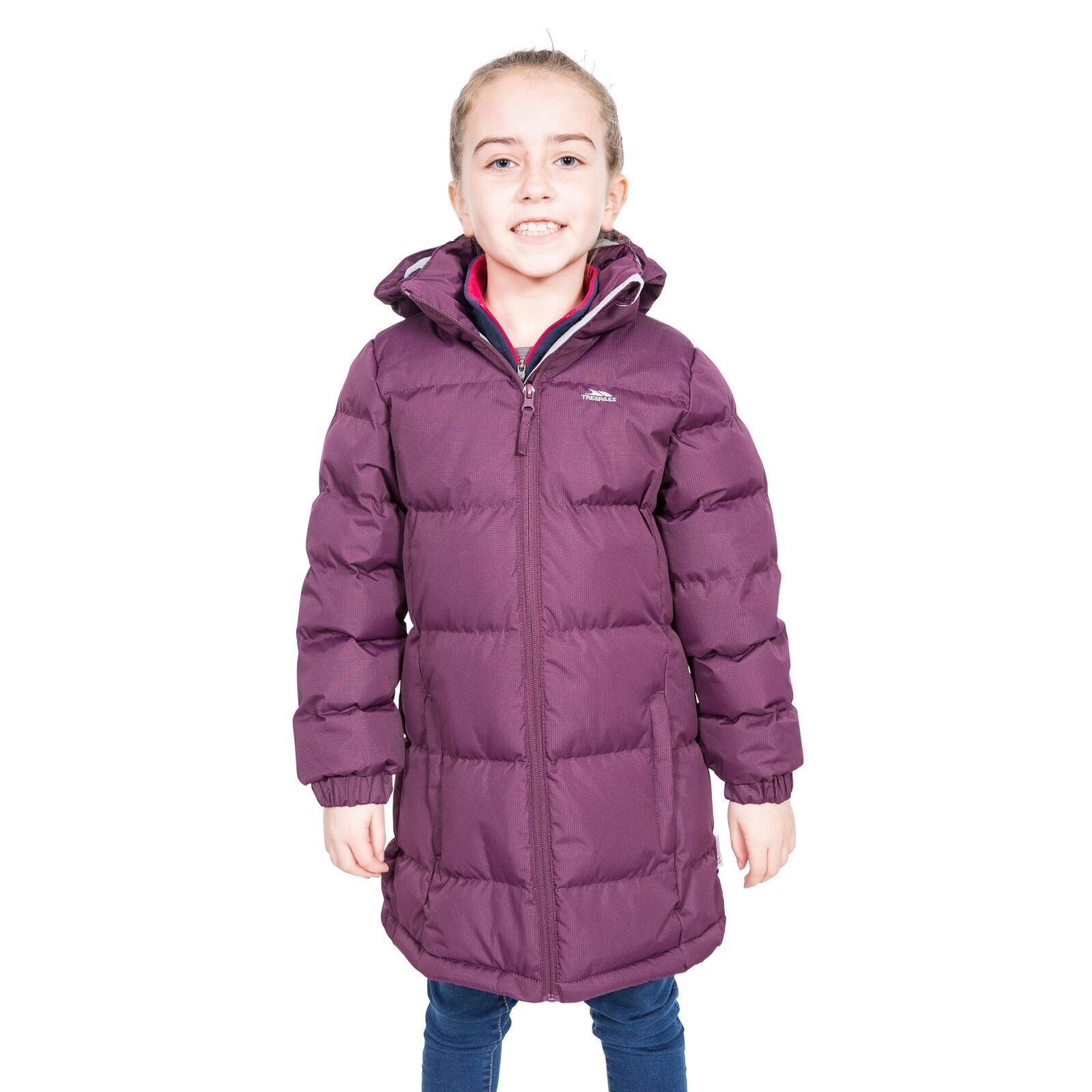 Trespass Girls Padded Jacket Windproof Water Resistant Hooded School ...