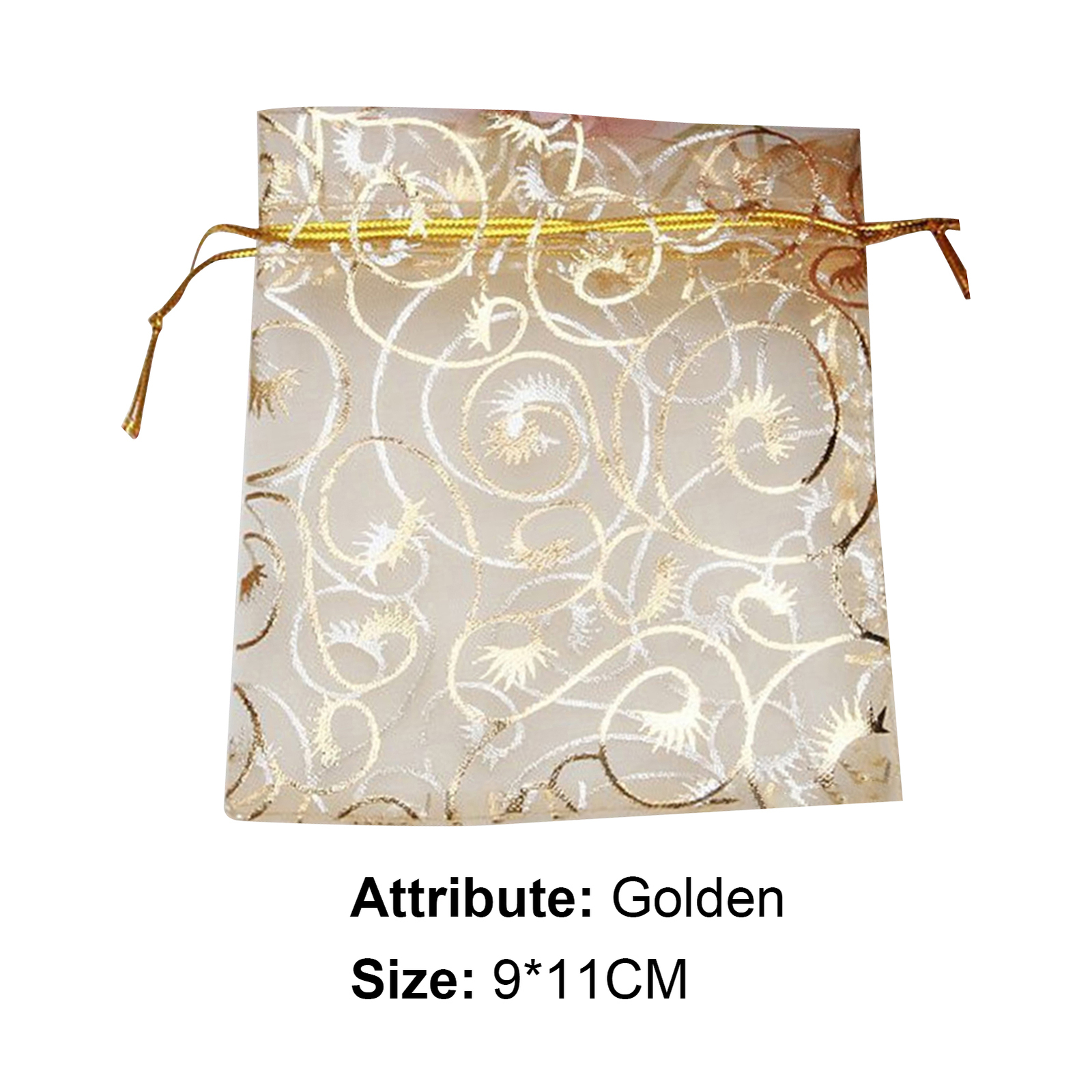 25 Pcs Candy Bags Durable Strong Wedding Golden Gift Bags Lightweight ...