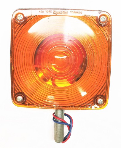 SIGNAL-STAT 2-Sided Amber/Red Signal Light Assembly 4800 USED | eBay