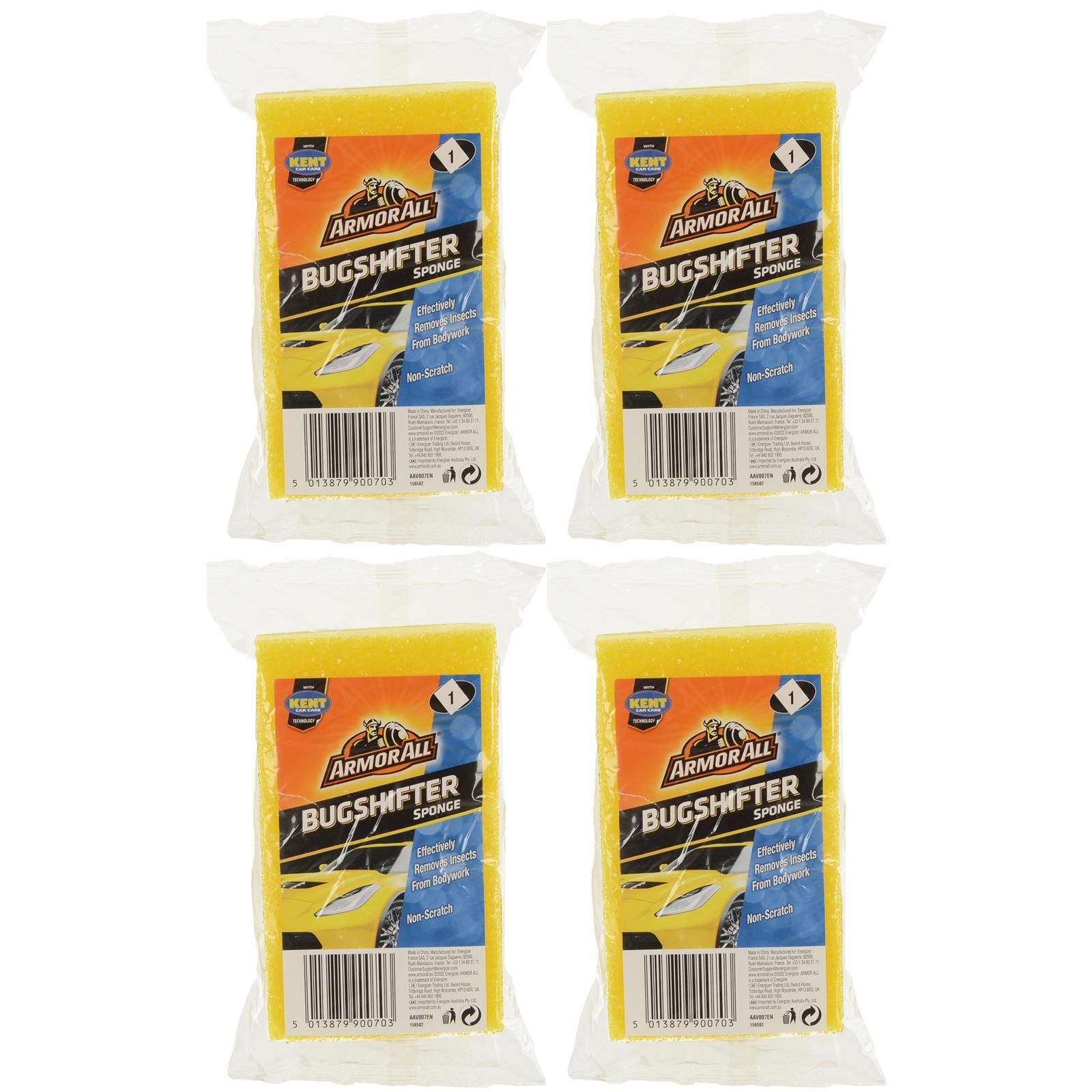 Bug Shifter Sponge Pad Pack of 4 Armor All Non Scrtach Scourer Car ...