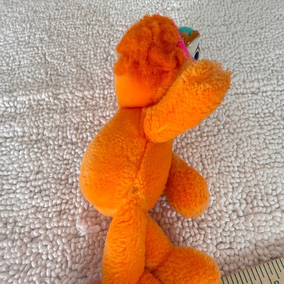 VTG 90s Sesame Street Zoe Plush Toy Orange Character Collectible ...